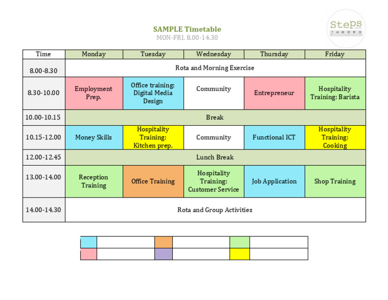 SAMPLE Timetable | PDF