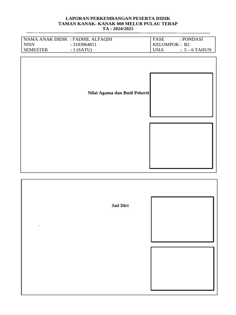 13. RAPOR FADHIL ALFAQIH | PDF