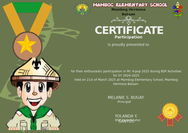 BSP Certificate of Participation | PDF
