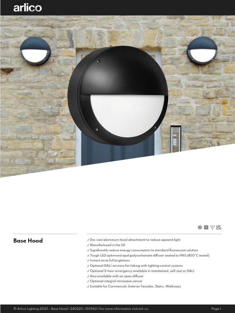 Base Hood LED Lighting Solutions | PDF | Light Emitting Diode | Lighting