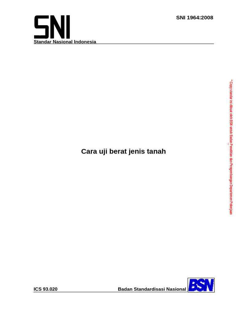 Berat Jenis Tanah | PDF