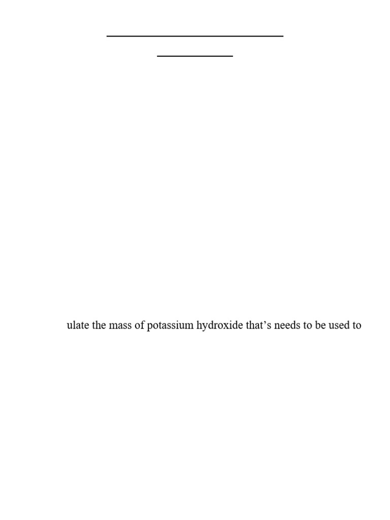 Chemistry Test Questions and Answers | PDF | Chemistry | Hydroxide