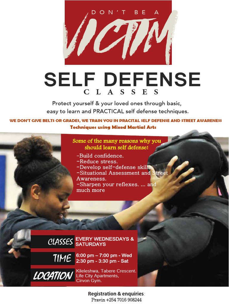 Self Defense Classes - 1 | PDF
