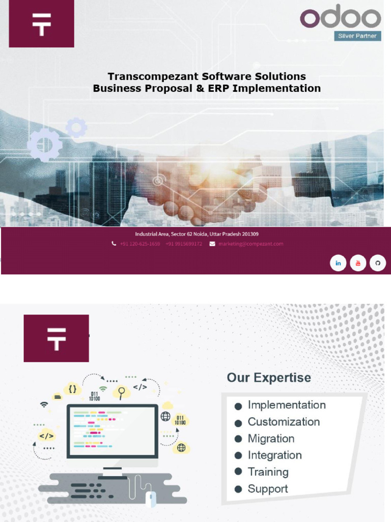 Compezant Business Proposal | PDF | Cloud Computing | Enterprise Resource Planning