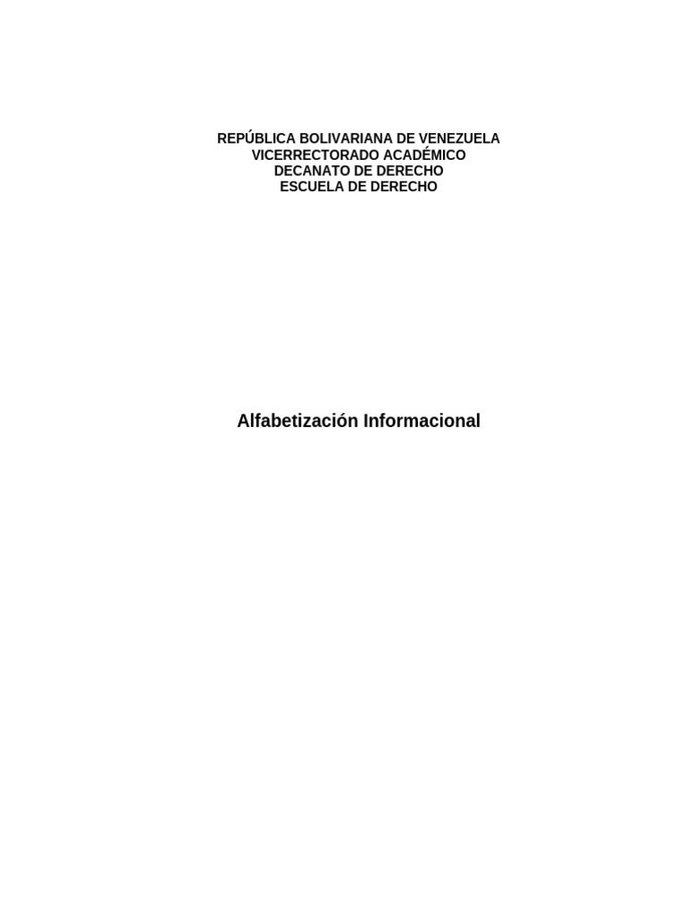 Alfabetización Informacional | PDF
