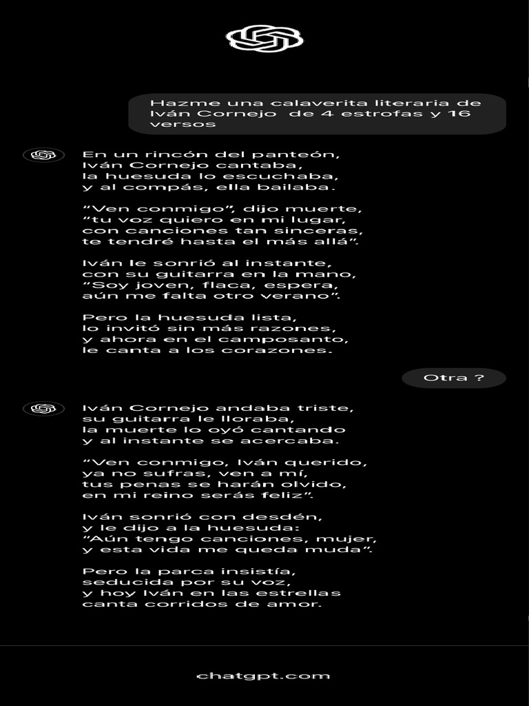 Calaverita de Iván Cornejo | PDF