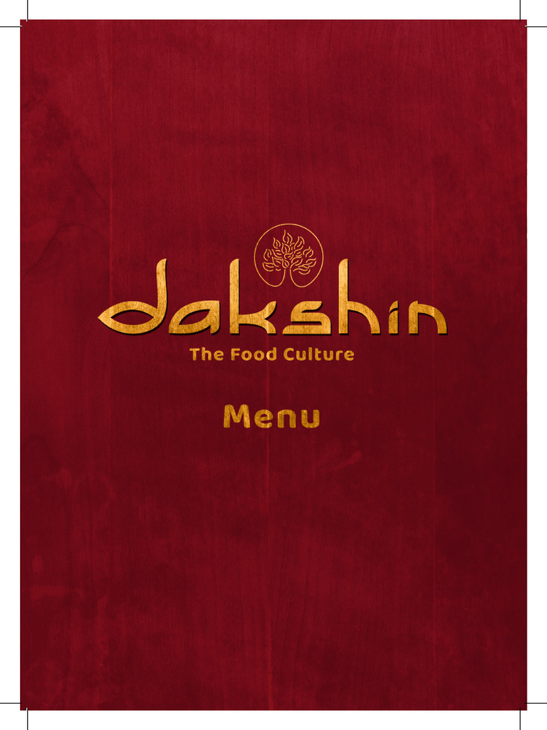 Dakshin South Indian Cuisine Menu | PDF | Indian Cuisine | Curry