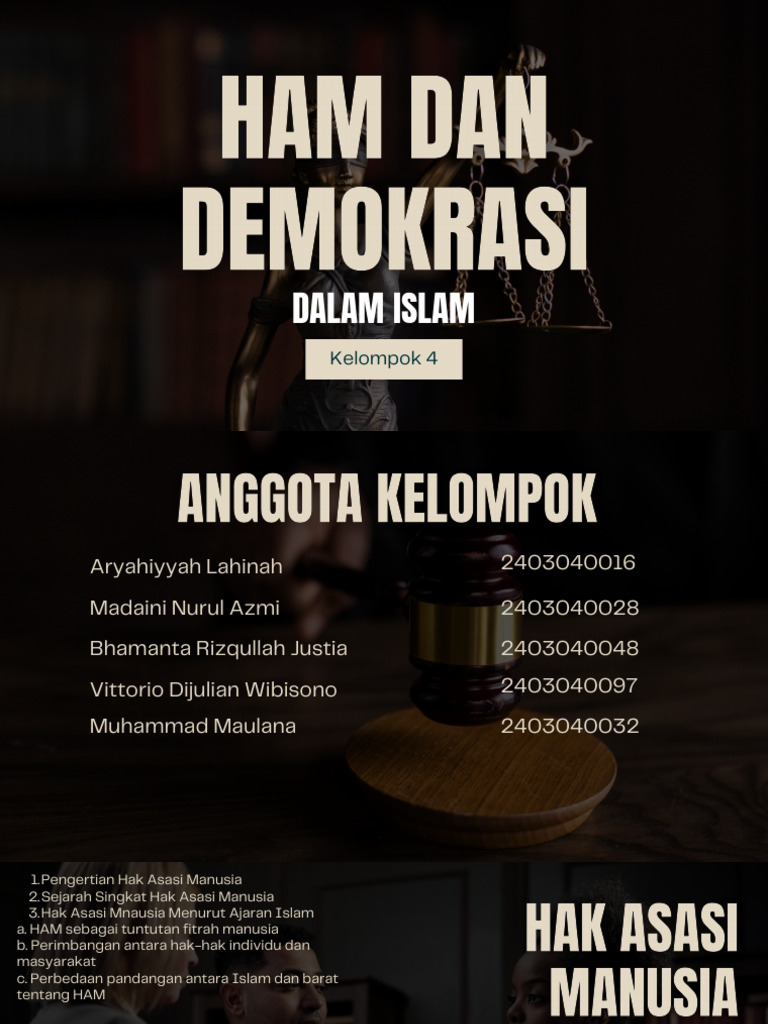 HAM dan Demokrasi dalam Islam | PDF