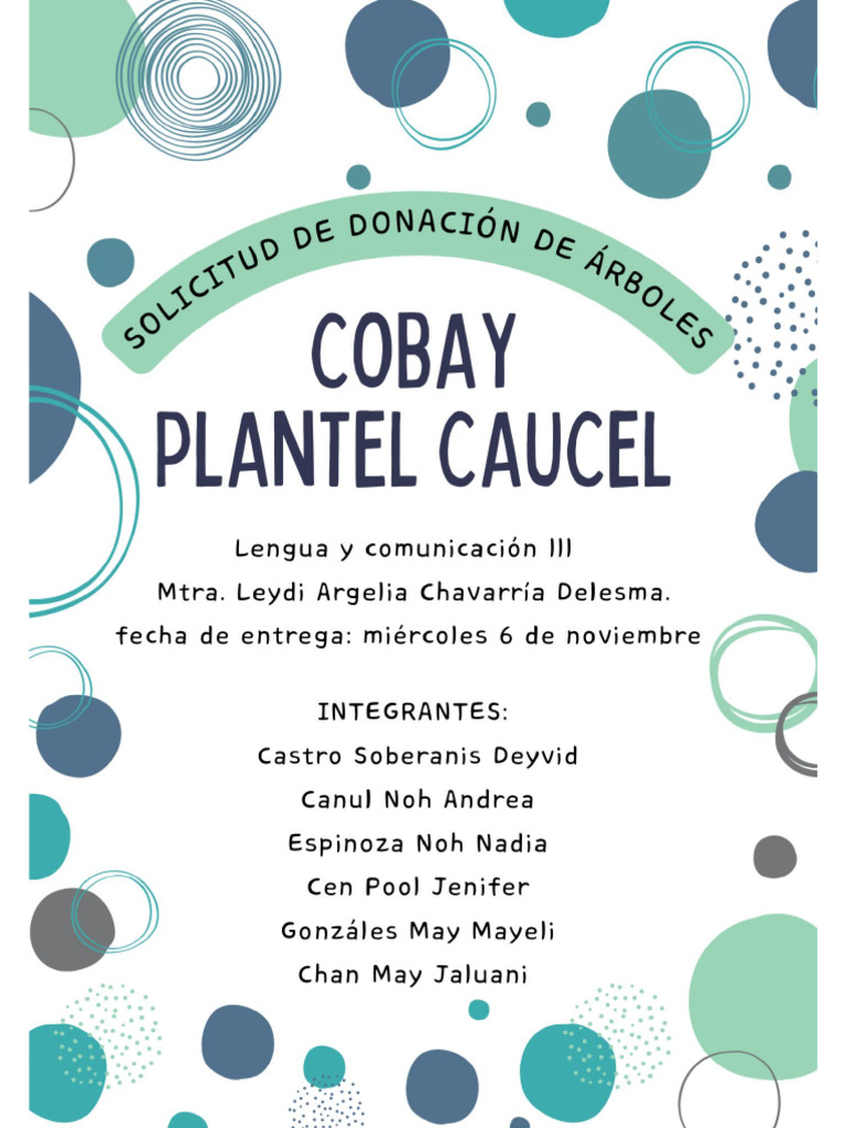 Solicitud de Donaciones de Árboles | PDF