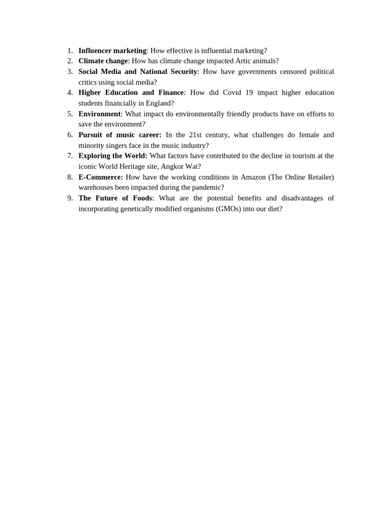 Possible Questions - ESP 1 Exam | PDF