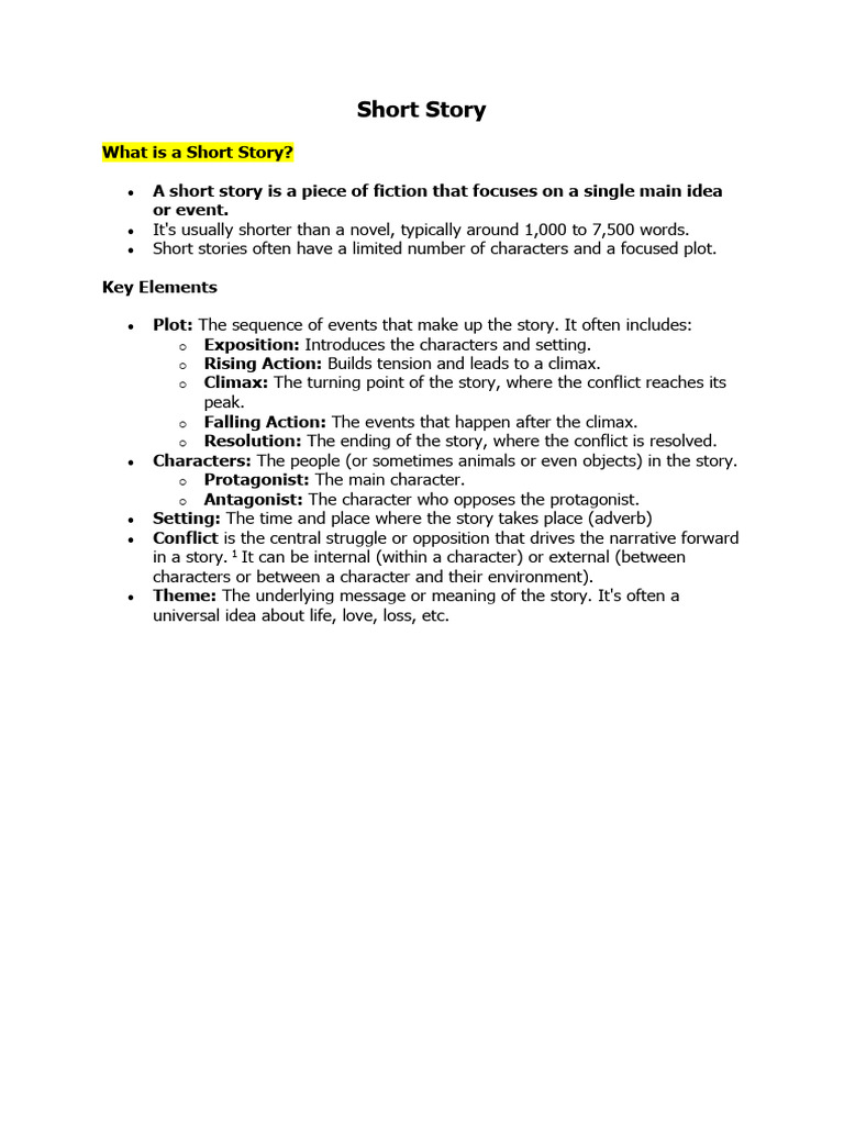 (FINISHED) SHort Story Meet 1-3 | PDF | Narration | Semantic Units