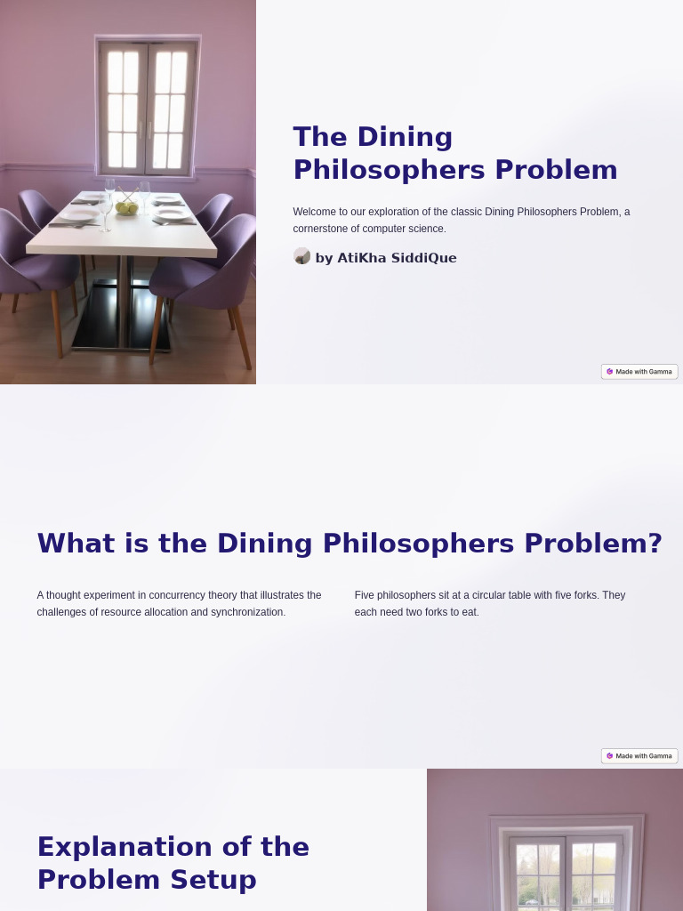 The Dining Philosophers Problem | PDF | Computing | Concurrency (Computer Science)
