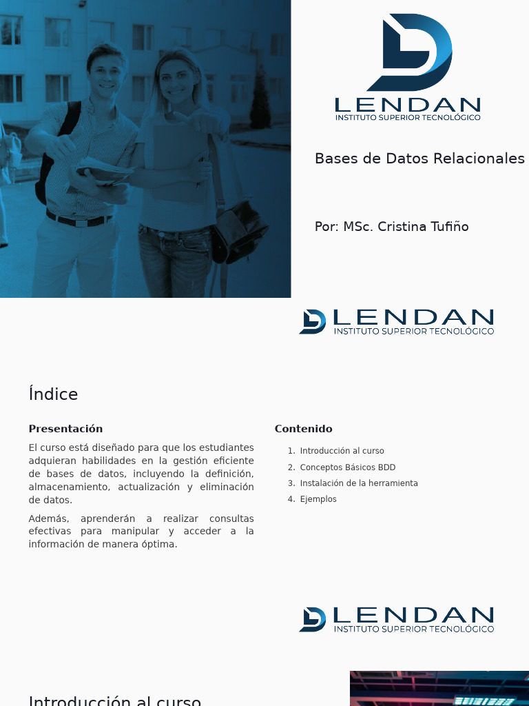 Presentacion BDD | PDF | Bases de datos | SQL