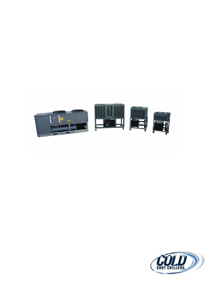COLD SHOT Chillers 3-Ton ACWC-36-EM Manual | PDF | Pump | Water