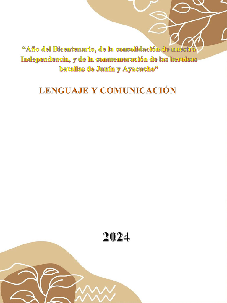 Lenguaje PDF Entregable | PDF | Aprendizaje
