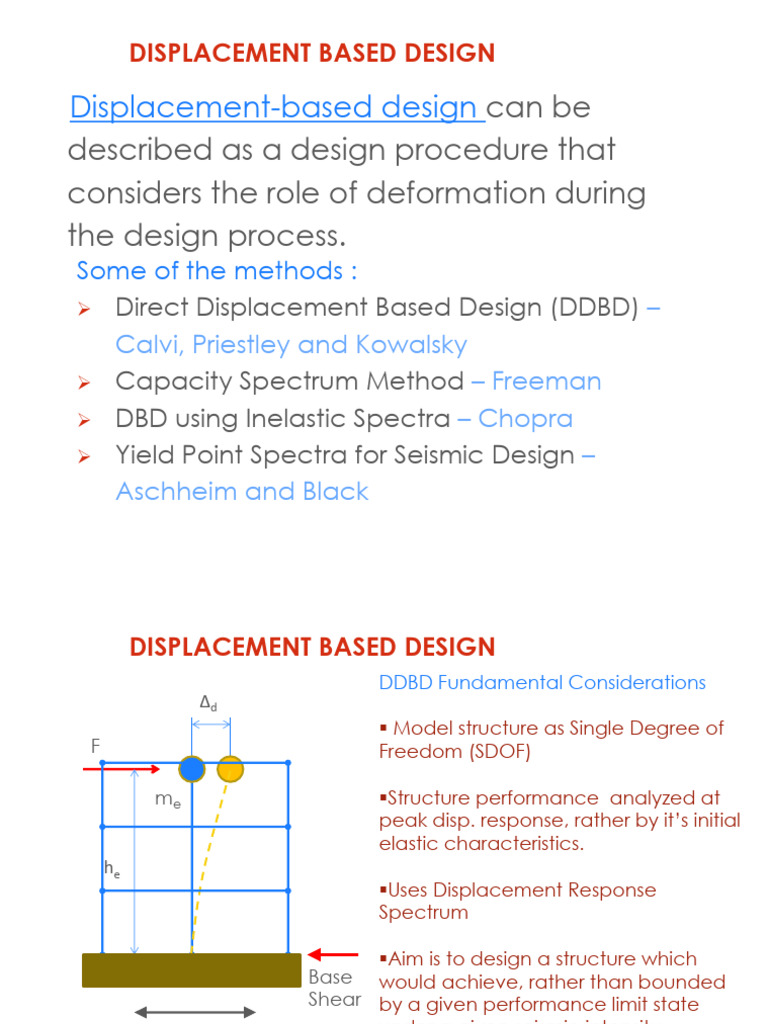 Seismic Displacement Based Design | PDF