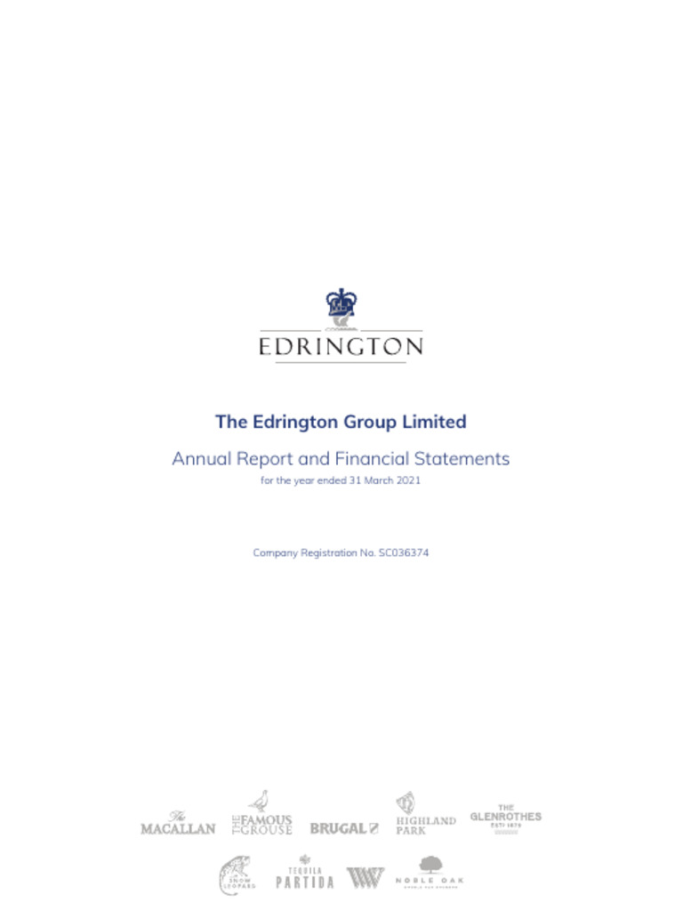 Edrington Annual Report and Abbreviated Financial Statements 2021 - 0 | PDF | Free Cash Flow ...