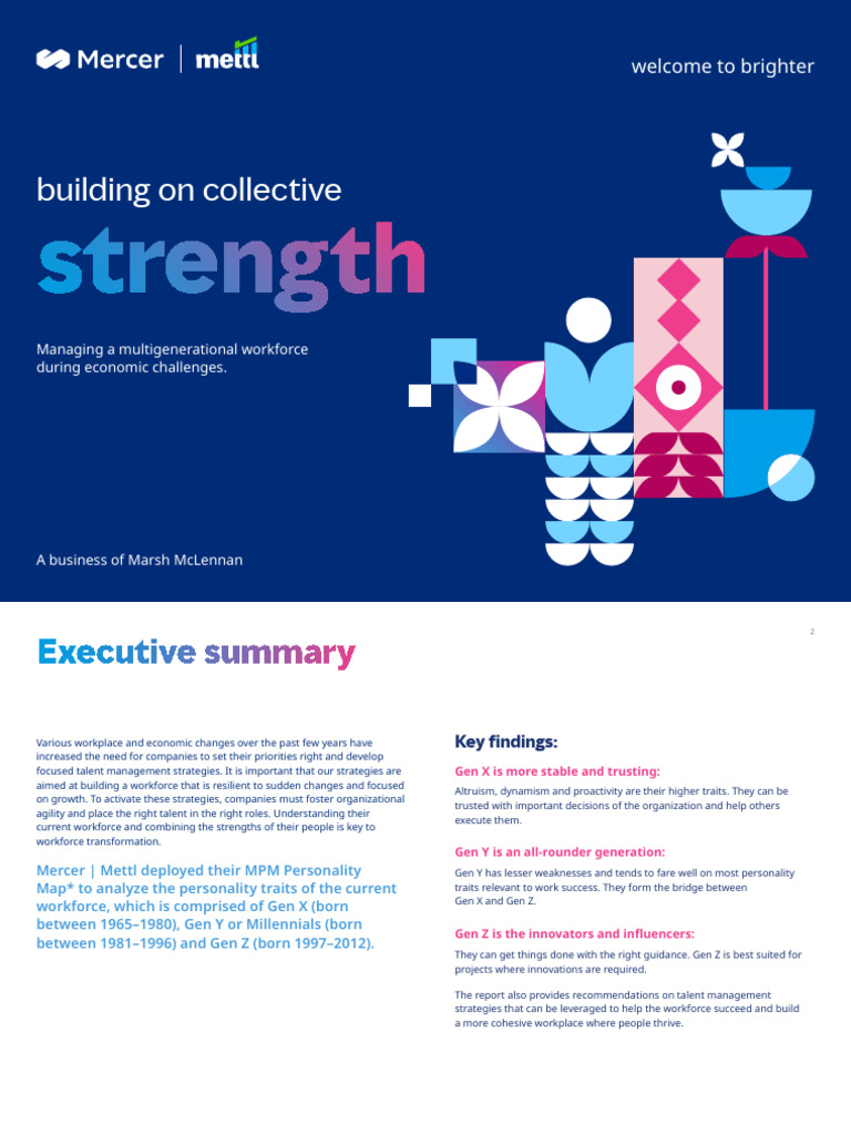 Multi Generational Workforce Report | PDF | Millennials | Leadership