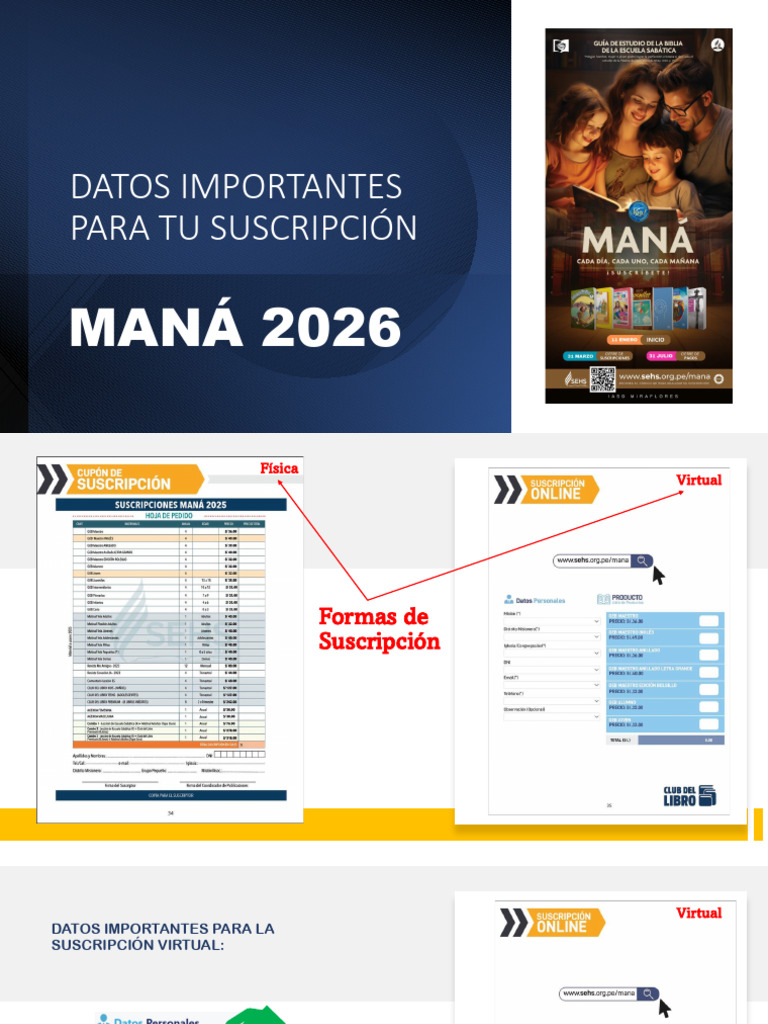 Suscripción Maná 2026 Guía Completa Pdf