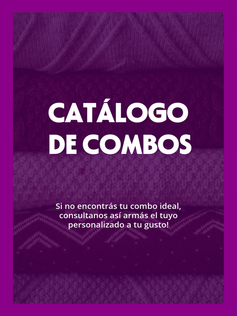 Catálogo de Combos de Ropa y Accesorios | PDF