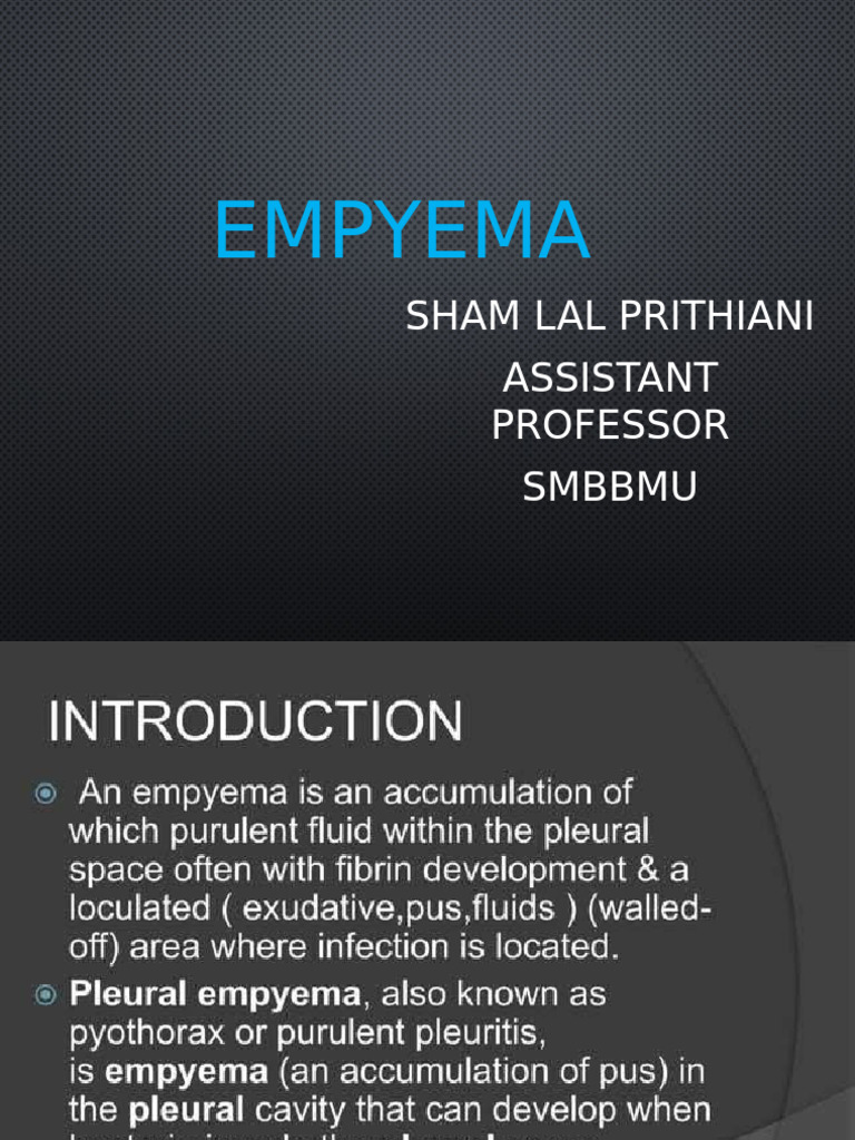 Empyema | PDF