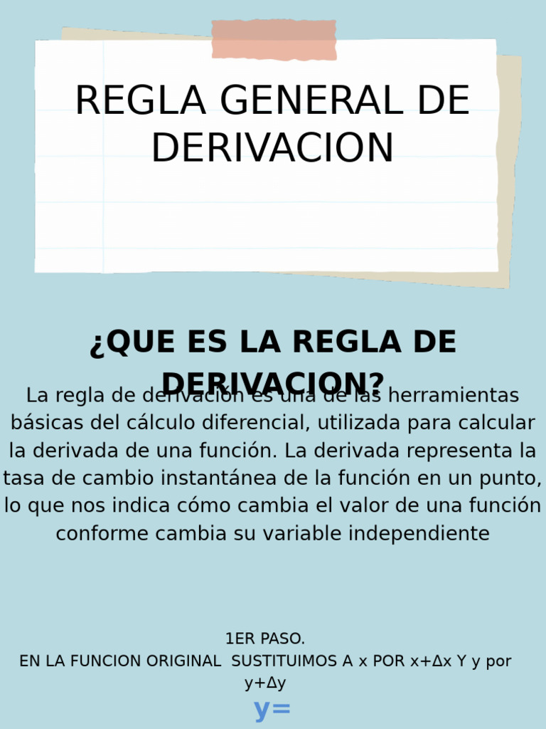 Regla General de Derivacion-1 | PDF
