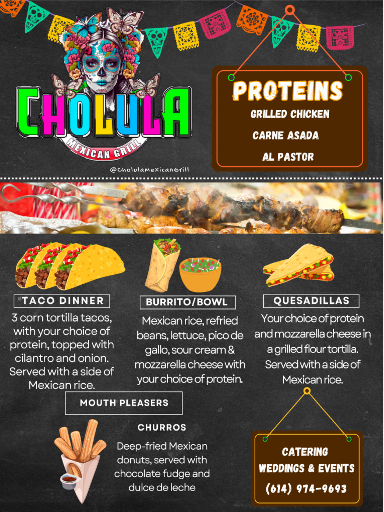 Catering Cholula Menu | PDF