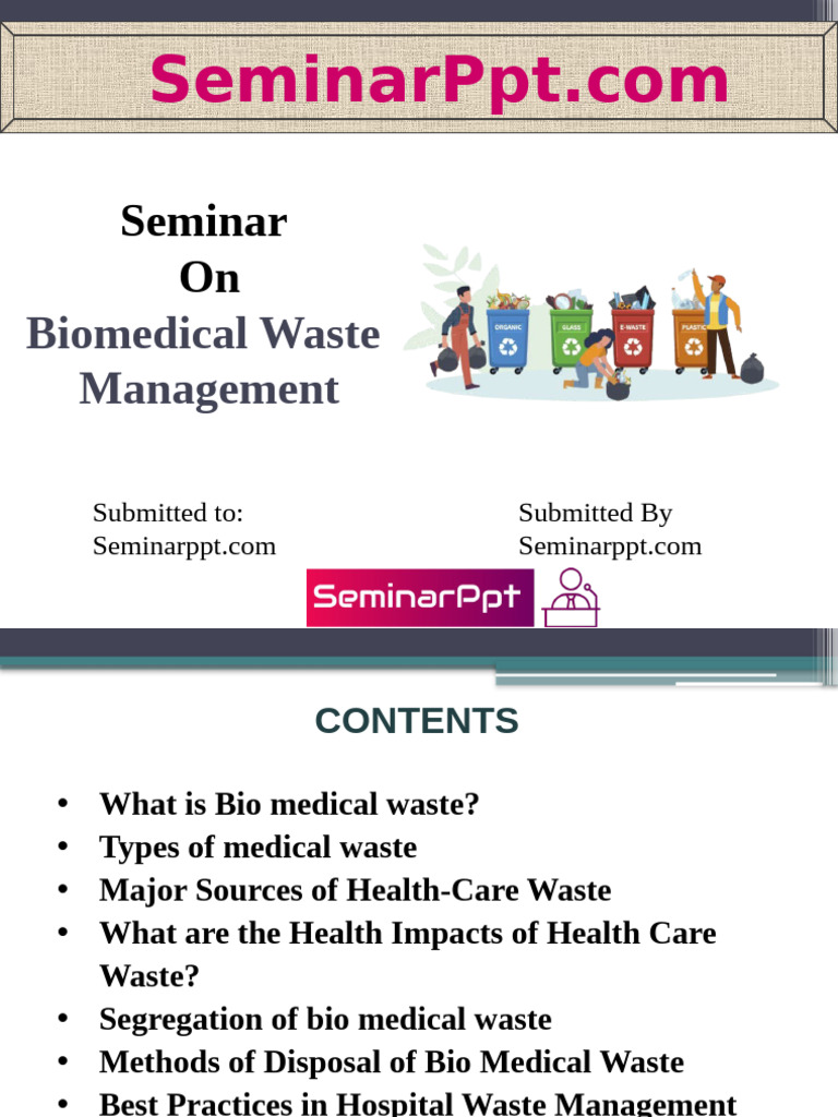 Biomedical Waste Management | PDF | Personal Protective Equipment | Waste