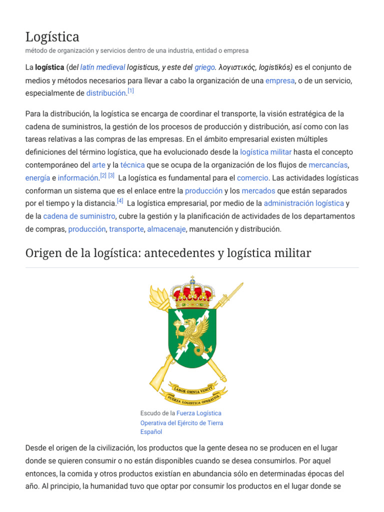 Logística y Cadena de Suministro Global | PDF | Logística | Procesos de ...