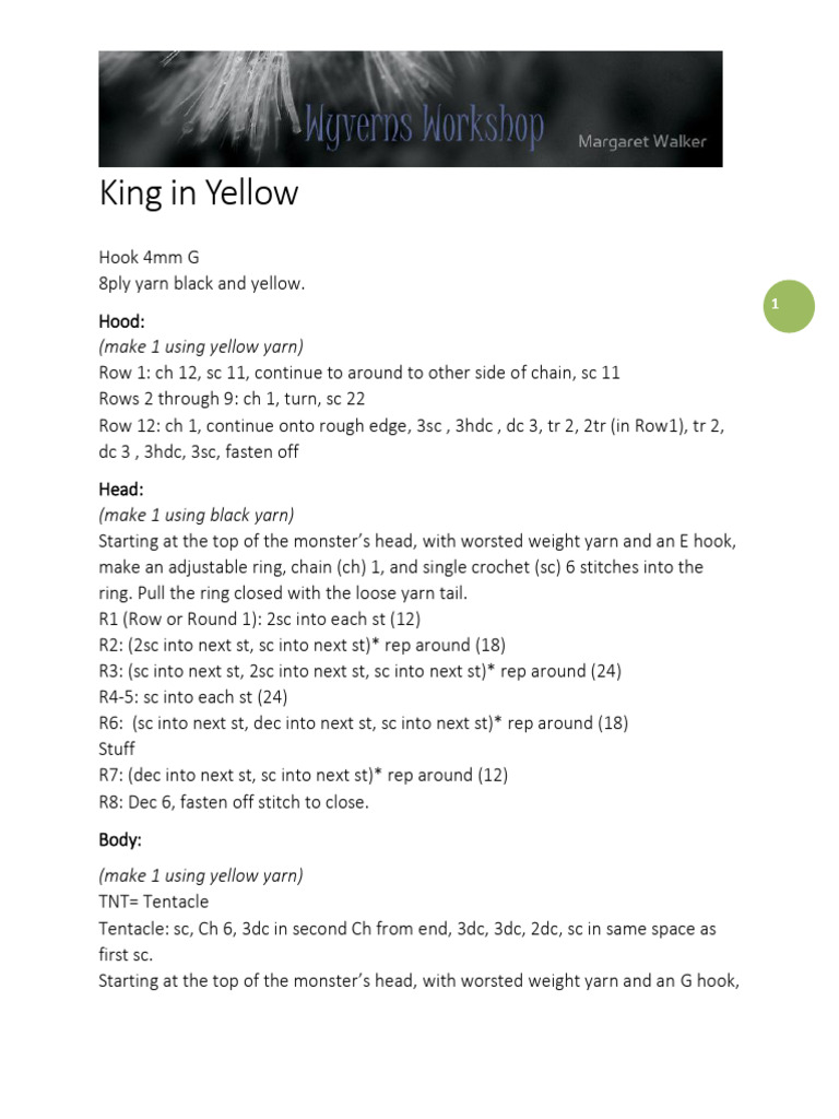 King in Yellow | PDF