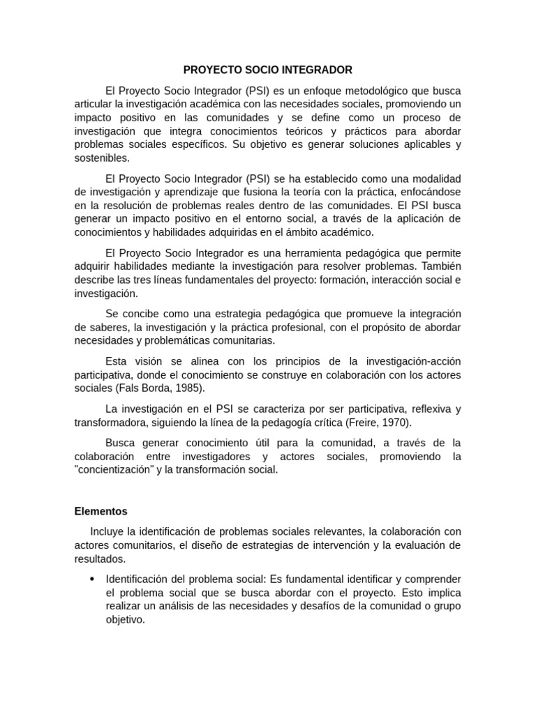 PROYECTO SOCIO INTEGRADOR | PDF | Conocimiento | Evaluación