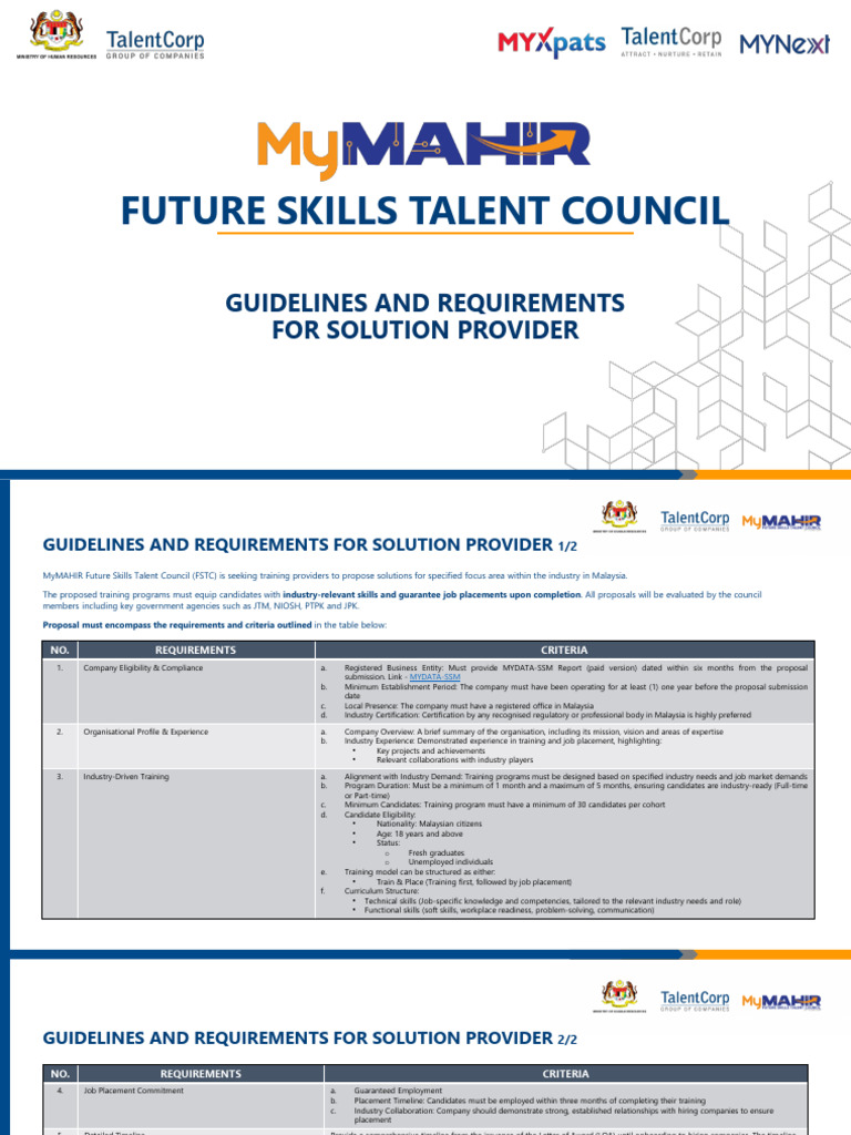 Guidelines and Requirements For Solution Providers | PDF | Employment ...