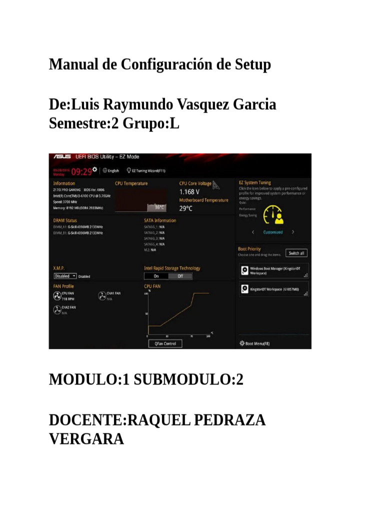 Raymundo Setup | PDF | Arranque | Bios