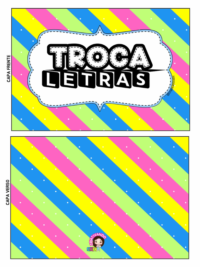 Troca Letras Proibido Compartilhar Criativando ABC | PDF