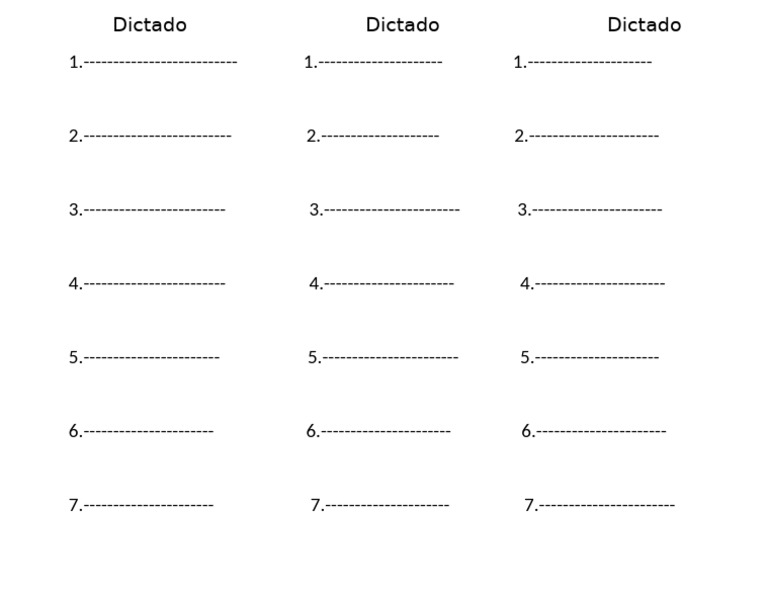 Ejemplo de Dictados Estructurados | PDF
