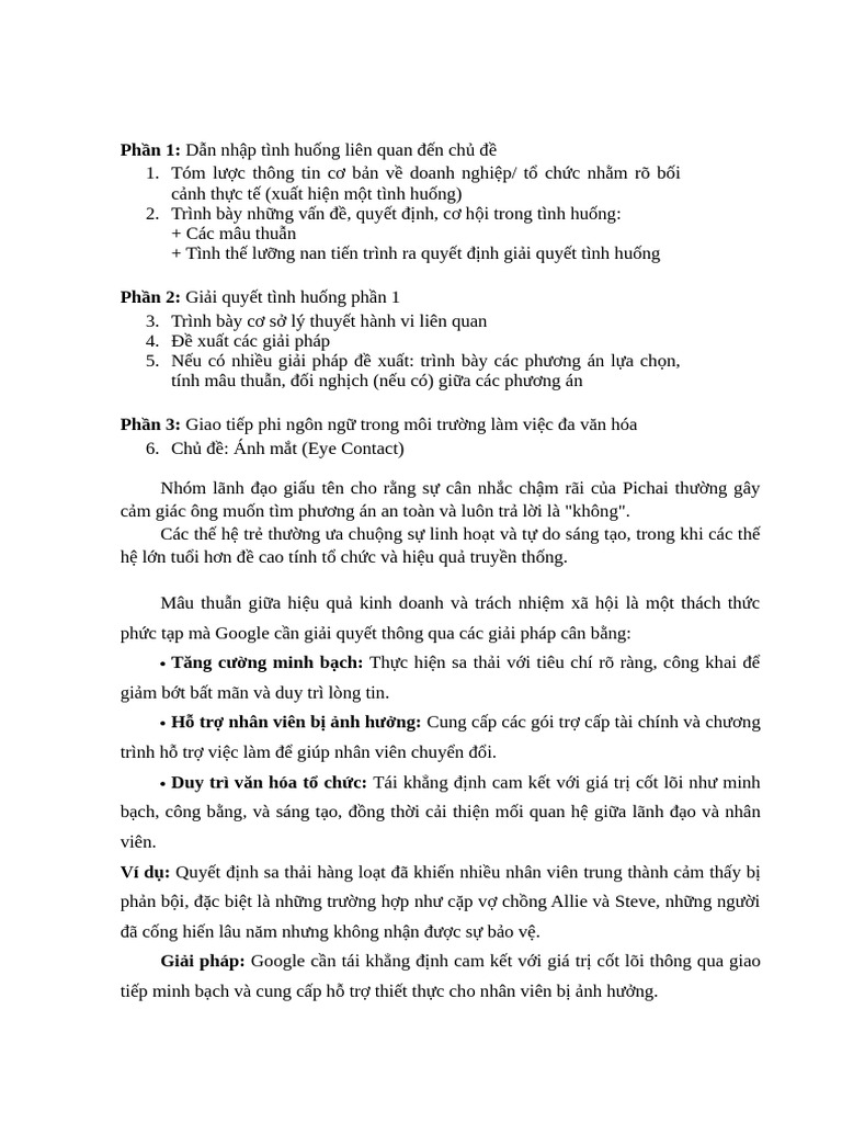 Yêu Câu Bài Làm HVTC | PDF