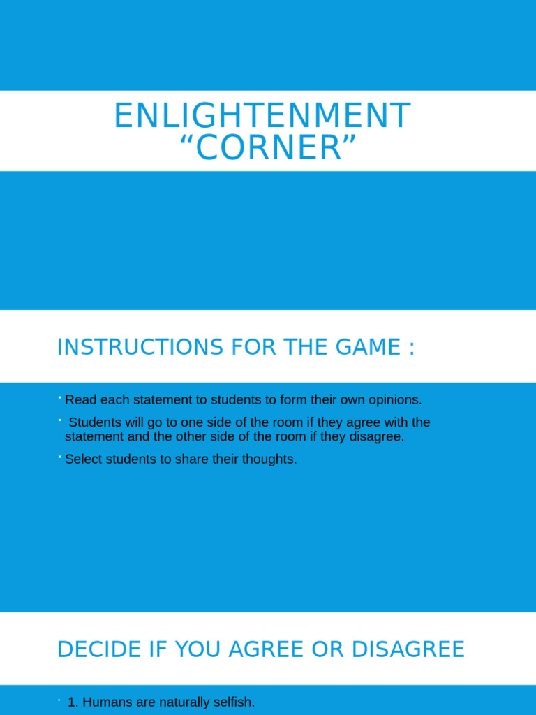 Enlightenment corner | PDF