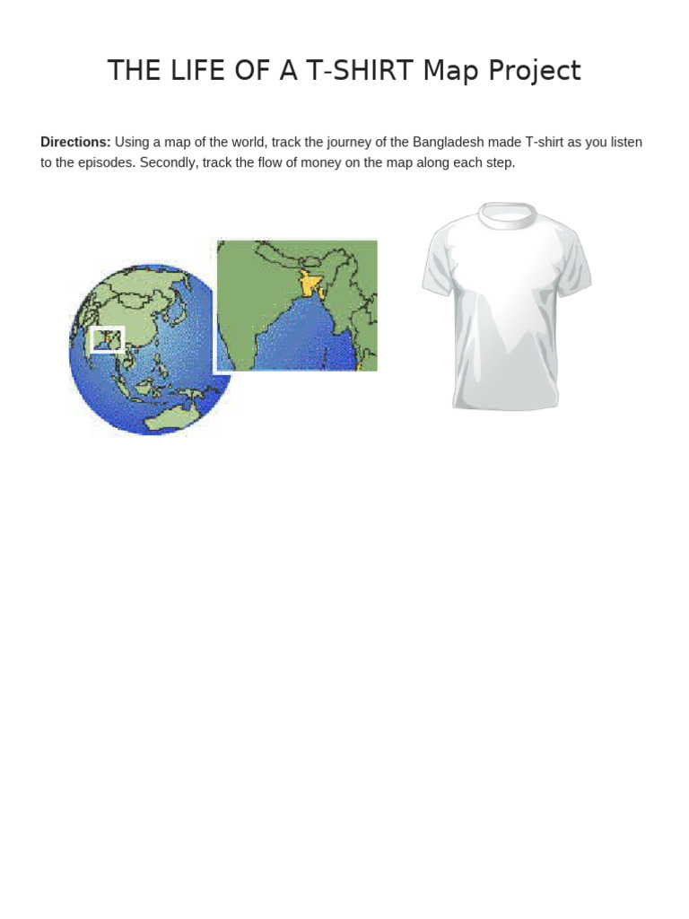 Life of A T Shirt Questions | PDF