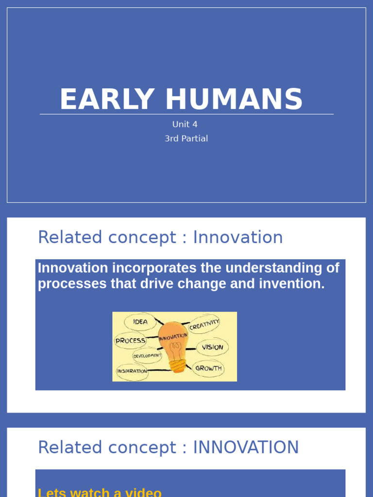 Early Humans Class 2 | PDF