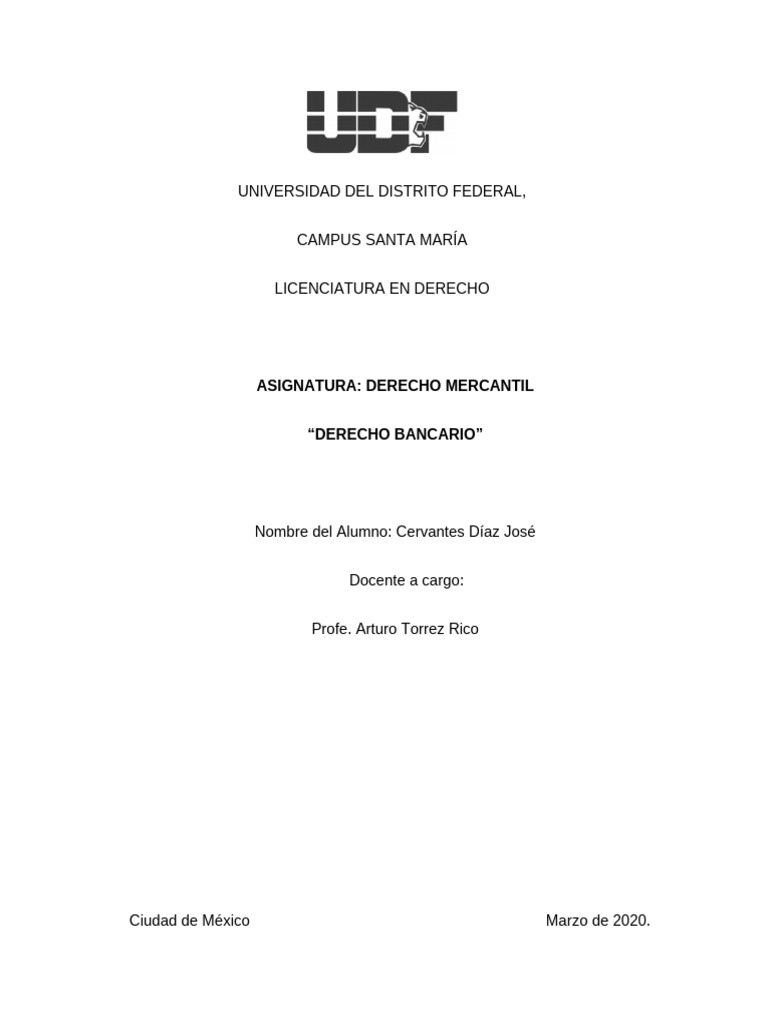 Trabajo Final Derecho Bancario | PDF | Bancos | Industrias de servicio