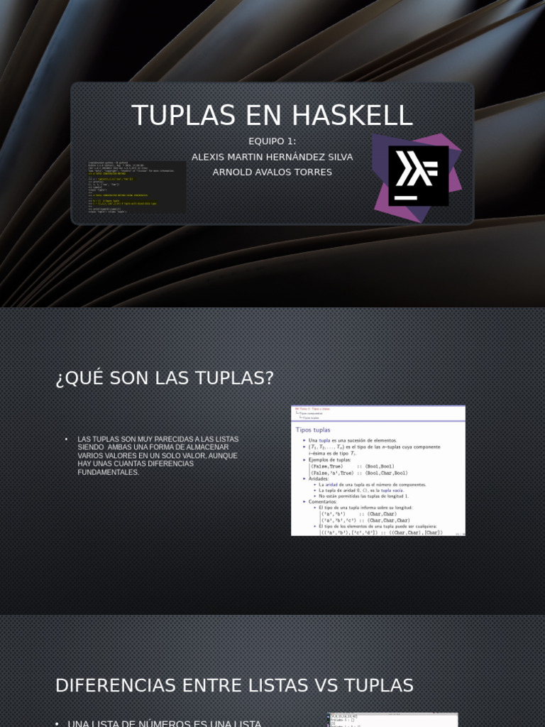 Tuplas en Haskell | PDF