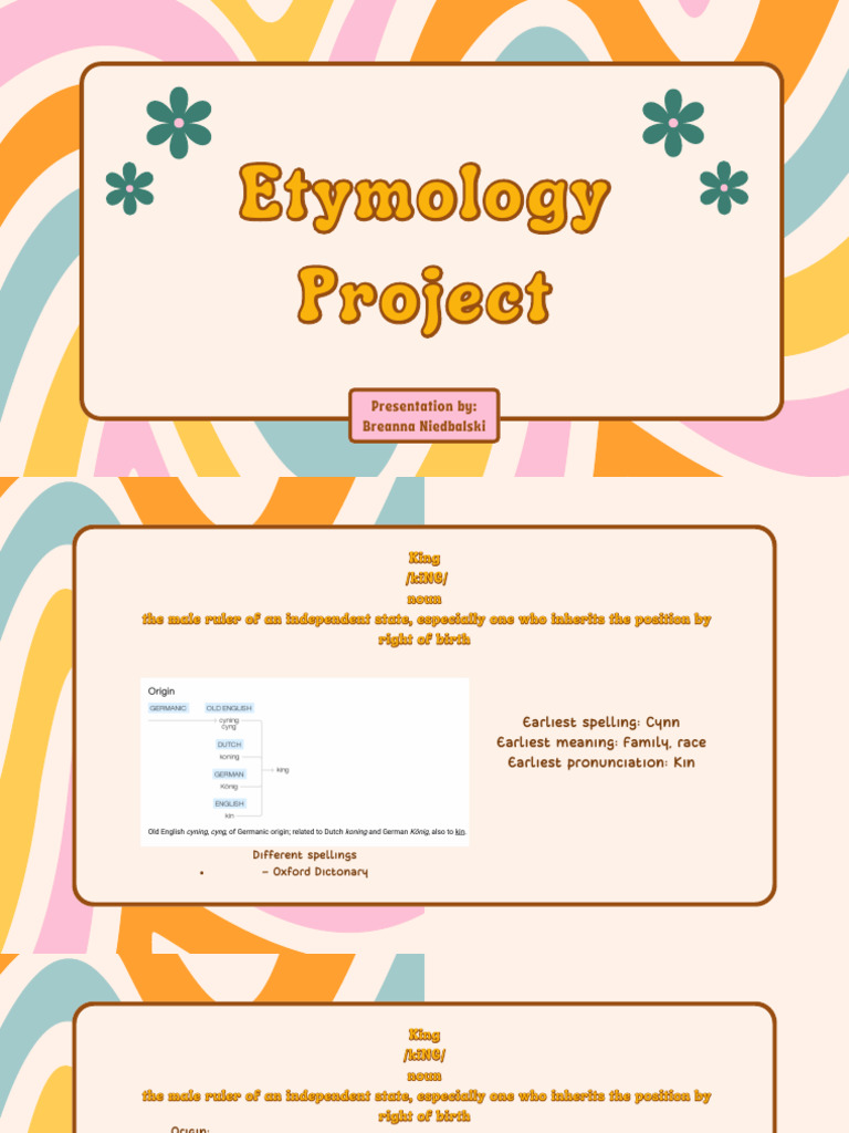 Etymology Project | PDF | Cats | English Language