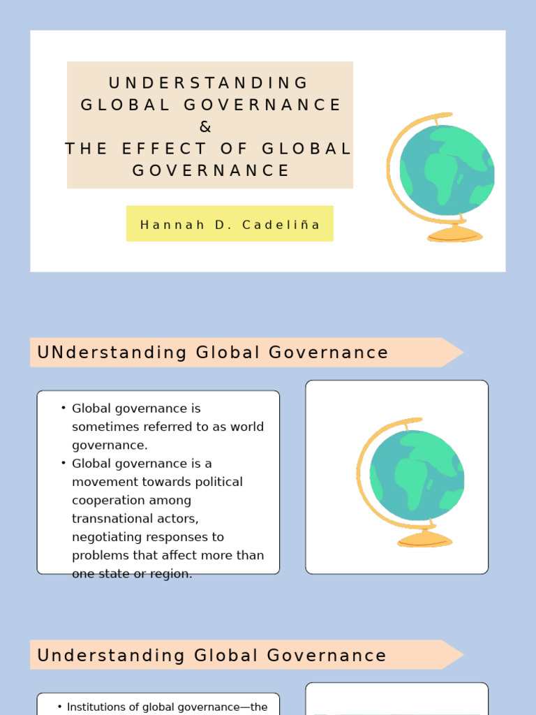 Understanding Global Governance Effects | PDF