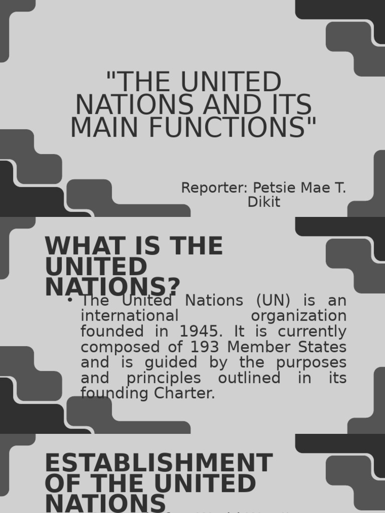 United Nations Dikit 082828 | PDF | United Nations | International ...