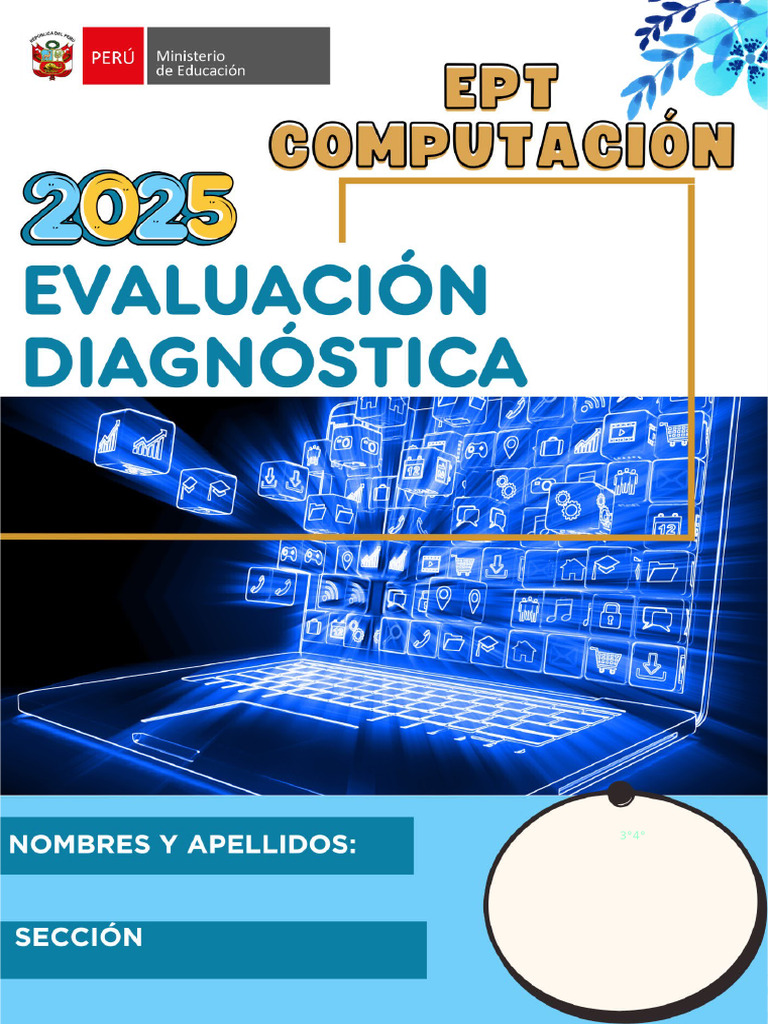 3º 4º Vii Prueba Diagnóstica Ept Computacion - 2025 | PDF | Microsoft PowerPoint | Microsoft Excel