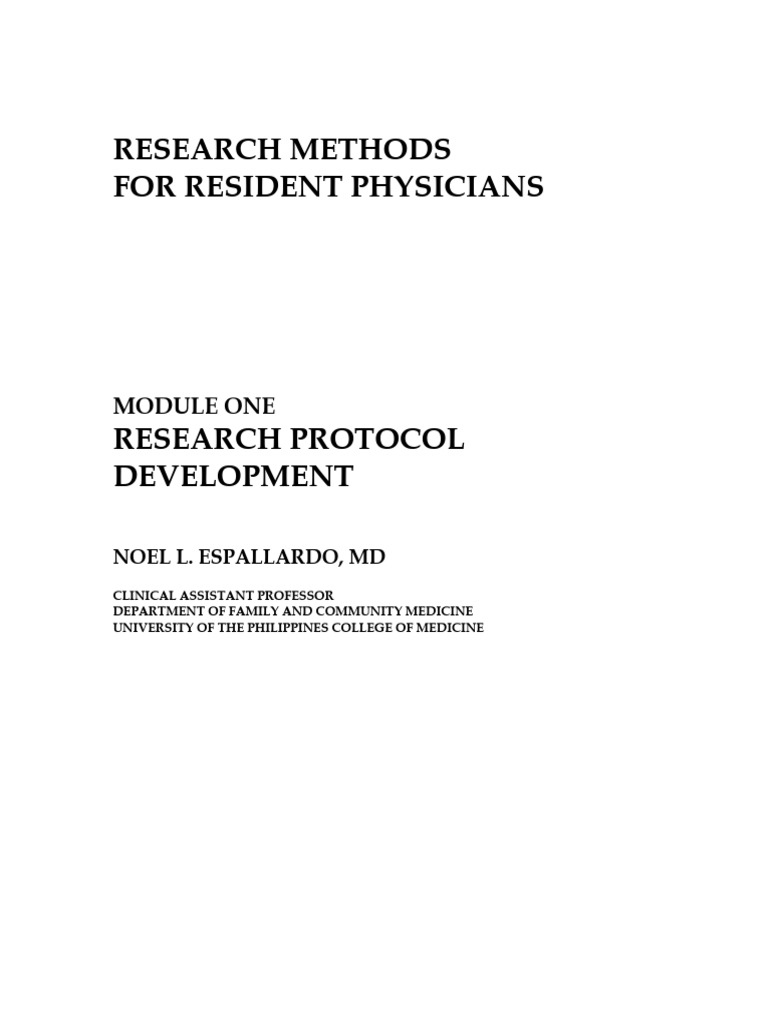 Research Protocol Development Guide | PDF | Sampling (Statistics ...