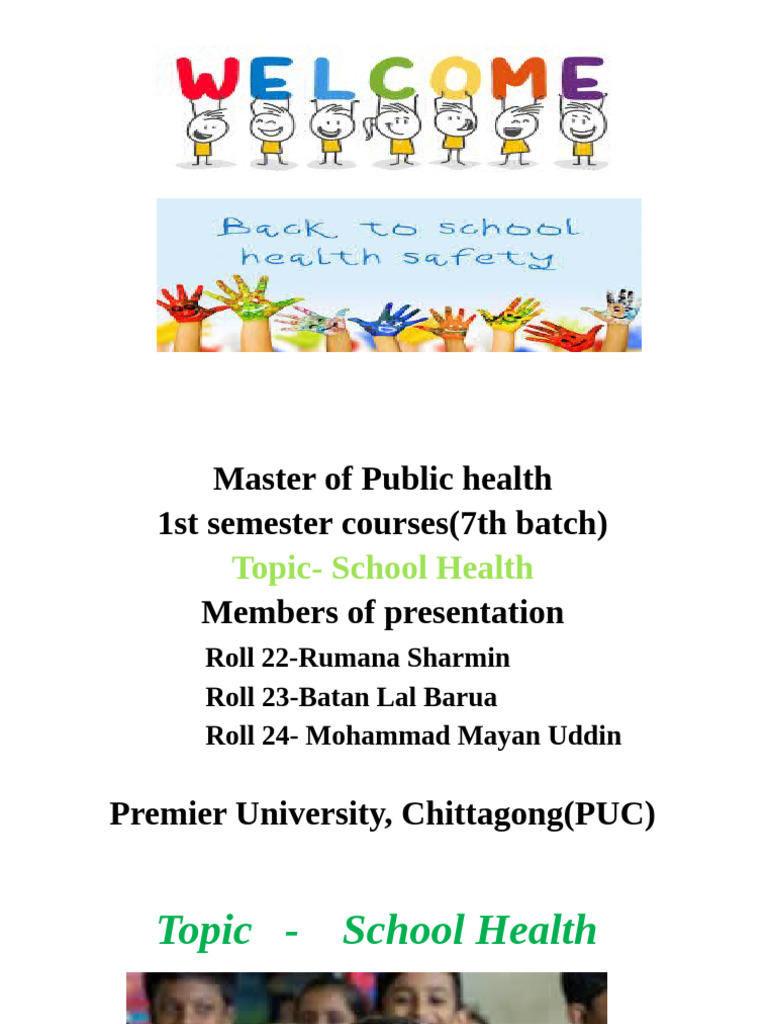 Conclusion of School Health Programme | PDF | Health Care | Health Sciences