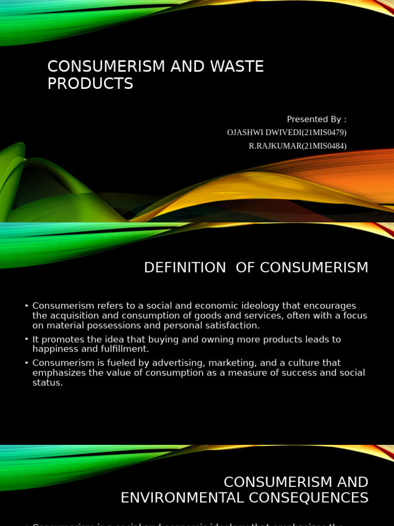 Consumerism's Impact on Waste Management | PDF | Waste Management ...