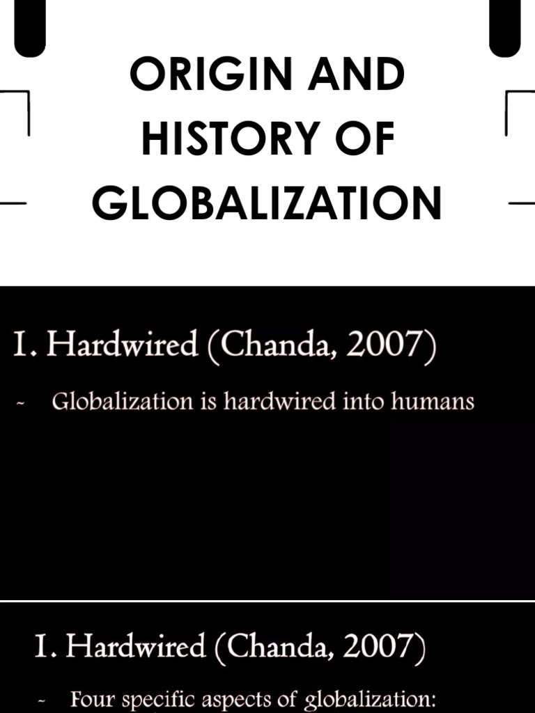 Lesson 7 - Origin and History of Globalization PDF | PDF