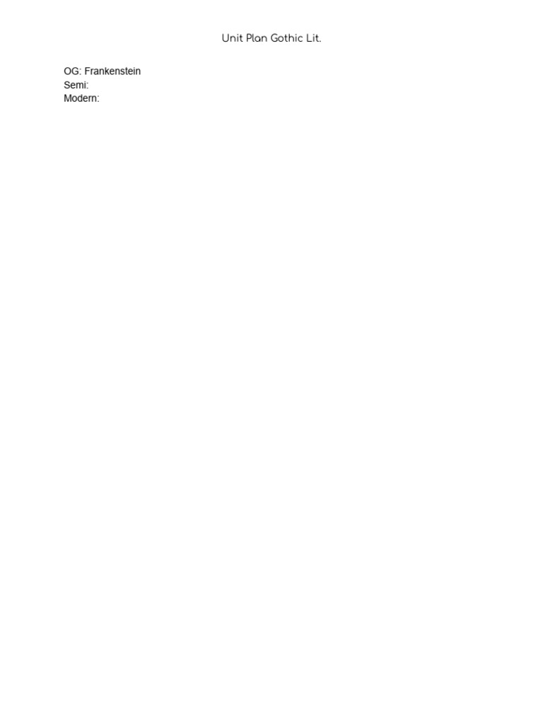 Gothic Lit | PDF